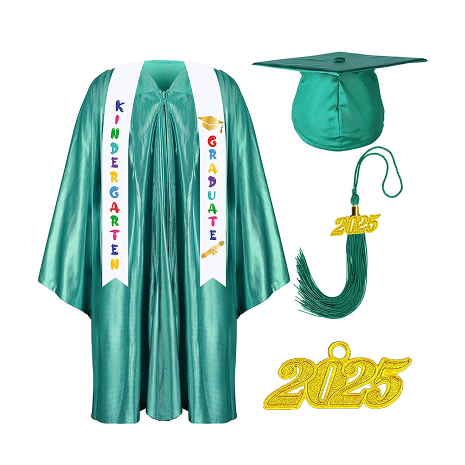 2025 New Girl's Graduation Uniform Uniform, Kindergarten Graduation Cap ...