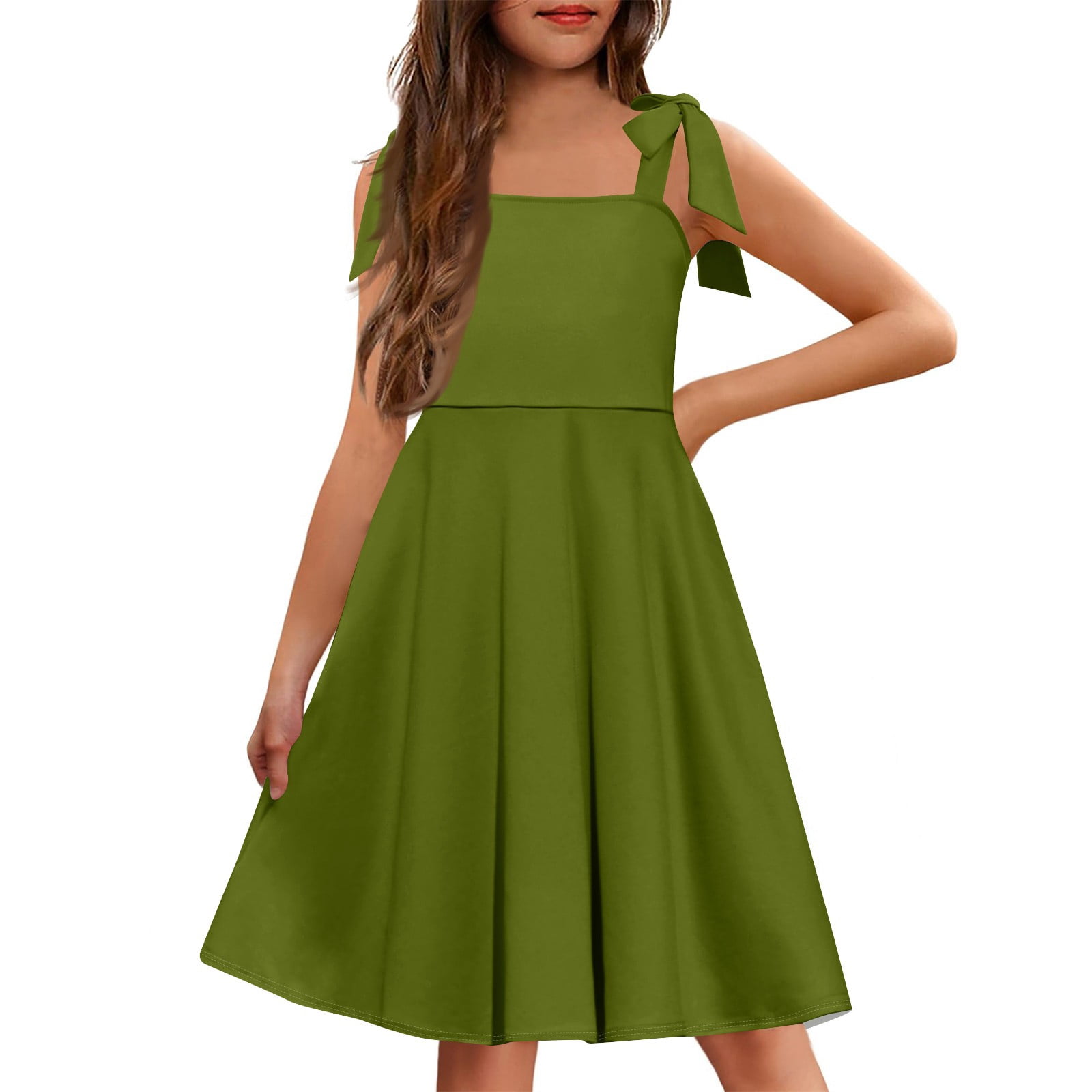 2025 New Girl's Short Dress Sleeveless Dress, Girls Dress A Line ...