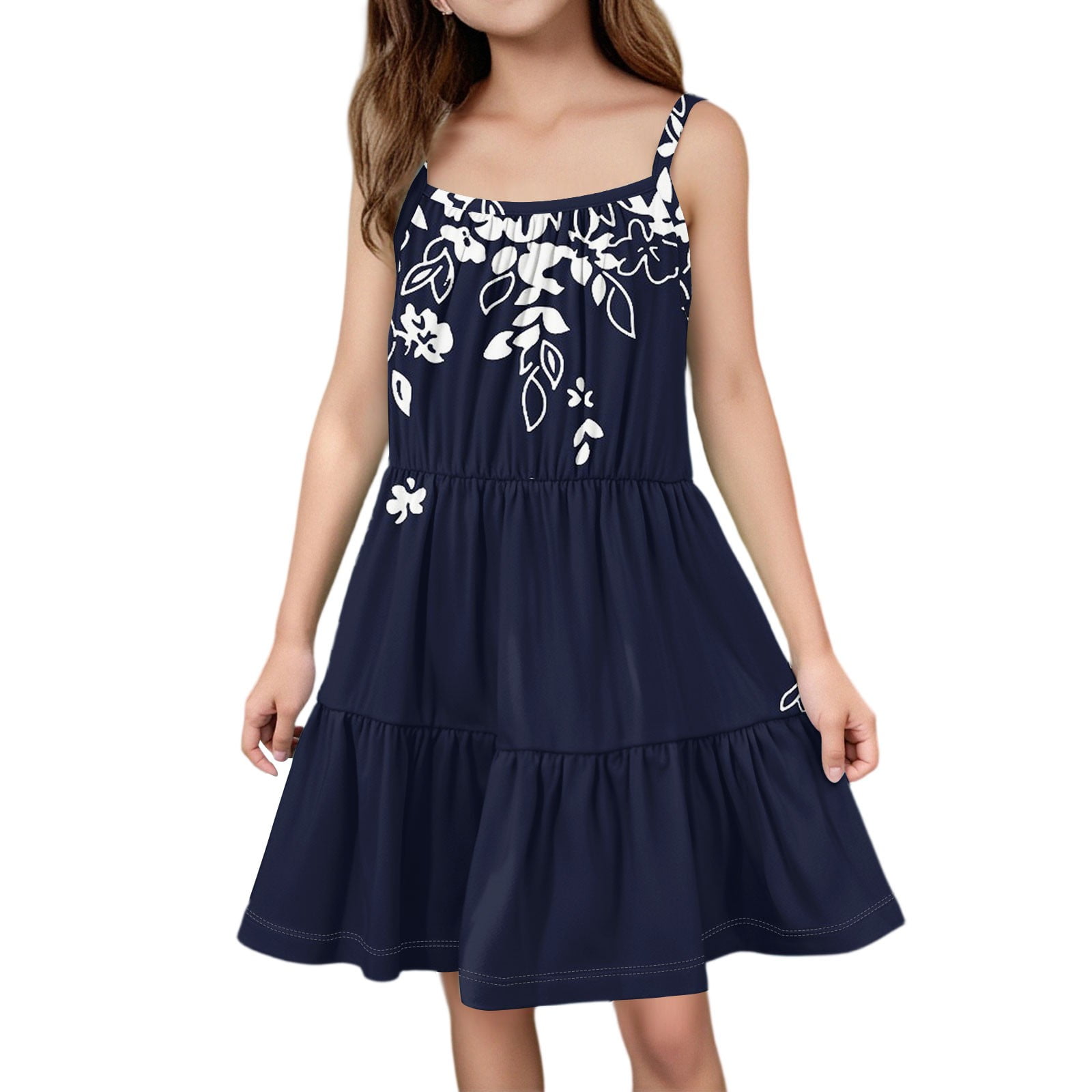 2025 New Girl's Short Flowy Cami Dress A Line Dress, Girls Short Dress ...