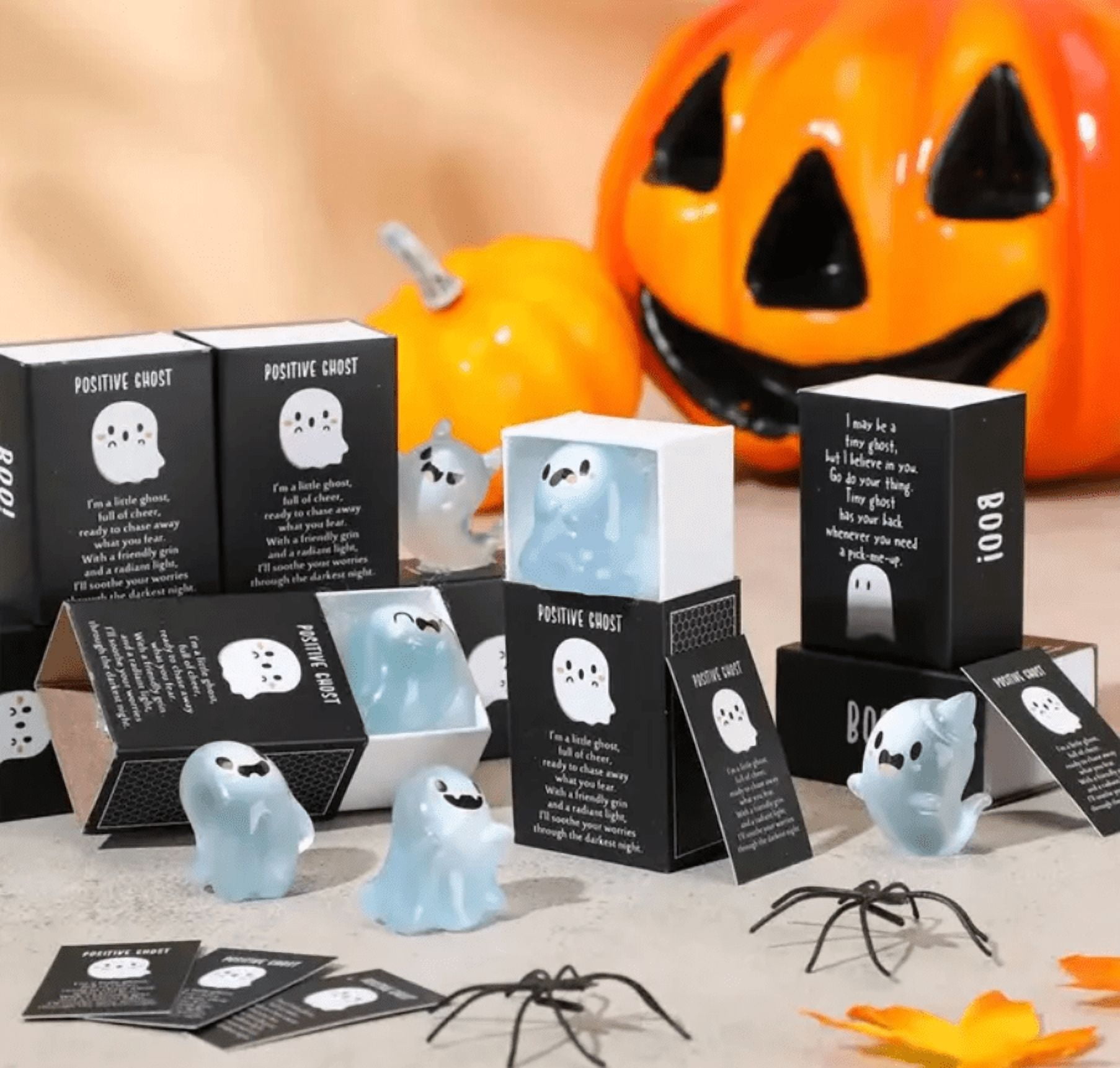 2025 New Glow-in-the-Dark Ghost Blind Box – Halloween Mini Resin Ghost ...