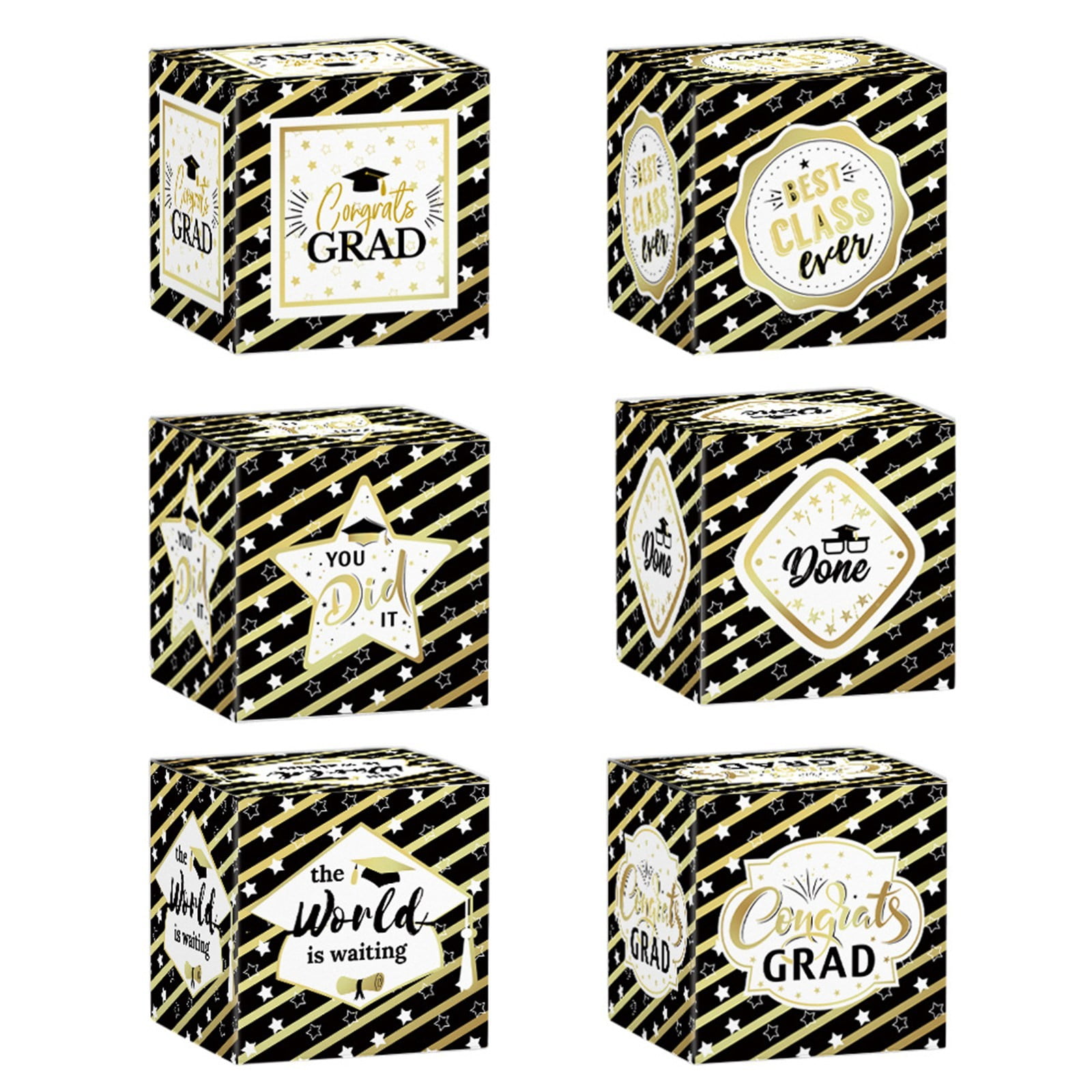 2025 New Graduation Season Candy Treats Decoration Gift Box, 6 Pack ...