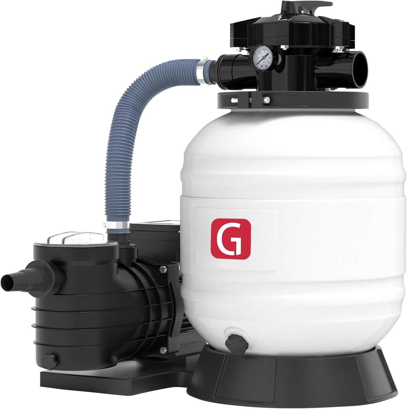 2025 New Above Ground Sand Filter Pump, 3500 GPH High-Flow Pool Sand ...