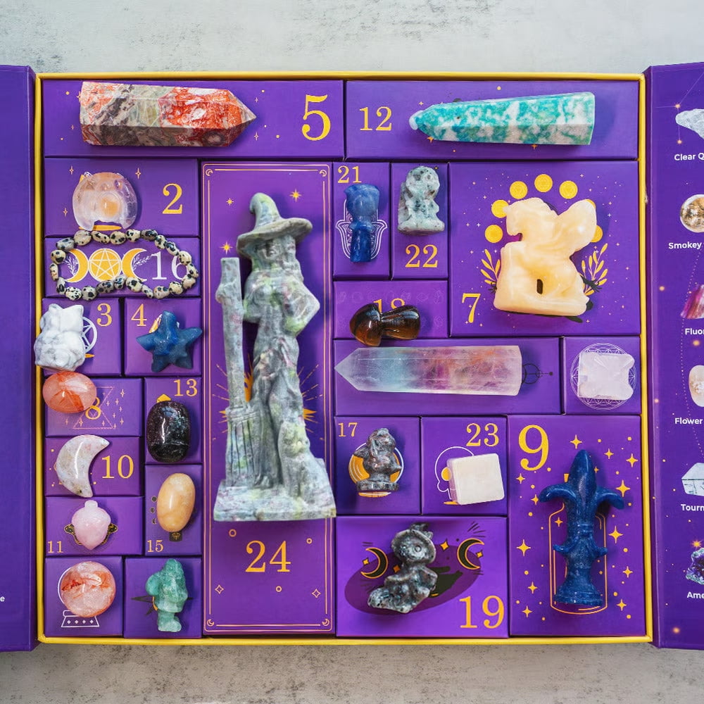 2025 New Halloween Advent Calendar Crystal - Horror Blind Box Halloween ...