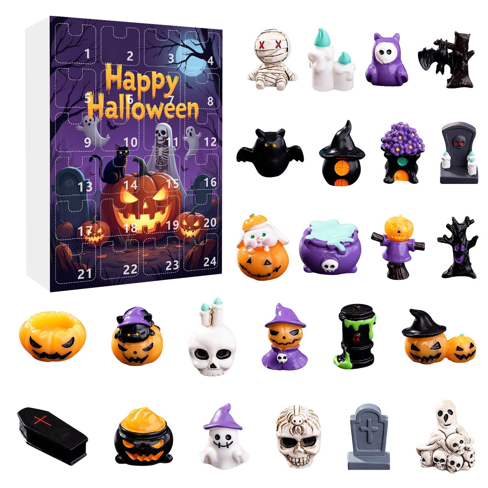 2025 New Halloween Countdown Calendar, Halloween Blind Box, 24 Days ...