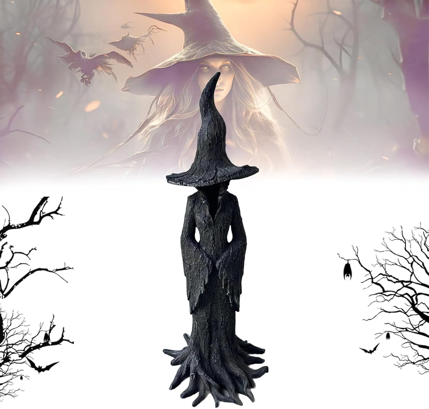 2025 New Halloween Decorations -Witch Statue: The Guardian of Your Home ...
