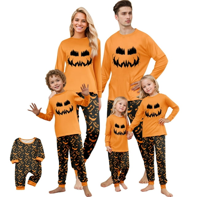 2025 New Halloween Family Pajamas Matching Set, Halloween Nightclothes ...