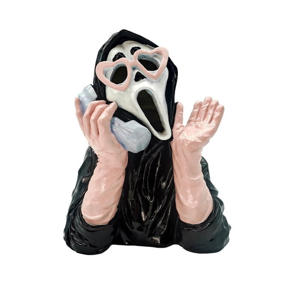 2025 New Halloween Personalized Creative Pink Screaming Grimace Resin ...