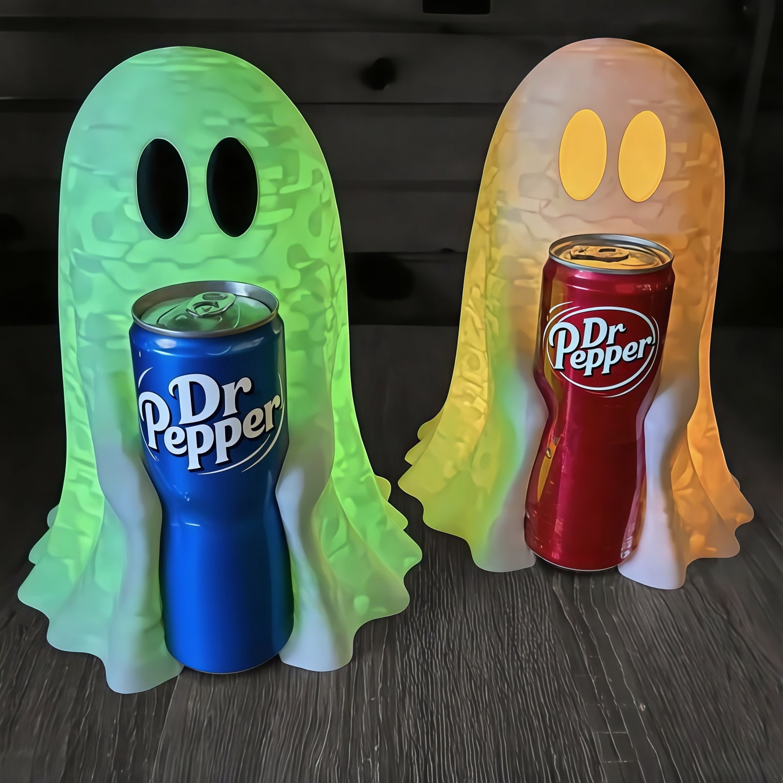2025 New Halloween Sippy Ghost Energy Drink Holder - 9.6 in Glowing ...