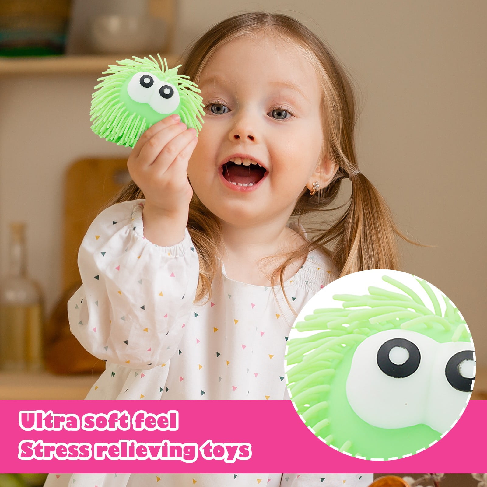 2025 New-Handmade Stress Relief Squishy Toy,Knead Music Large Hot Eye ...