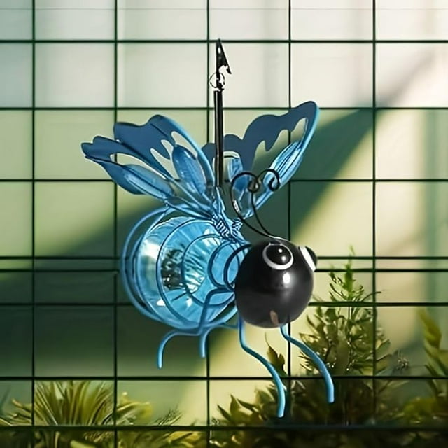 2025 New Hanging Bee Garden Light,2PCS Solars Bee Simulation Lights ...