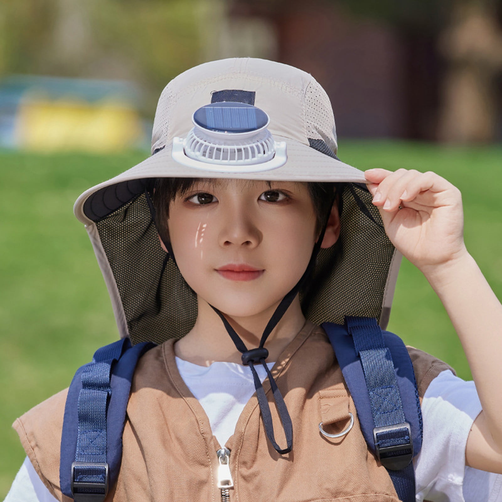 2025 New Hat With Fans Solar Power,Cooling Fan Hat for Kids 3-12Years ...