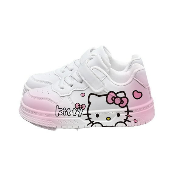 2025 New Hello Kitty Low Top White Sneakers Cute Cartoon Casual Shoes ...