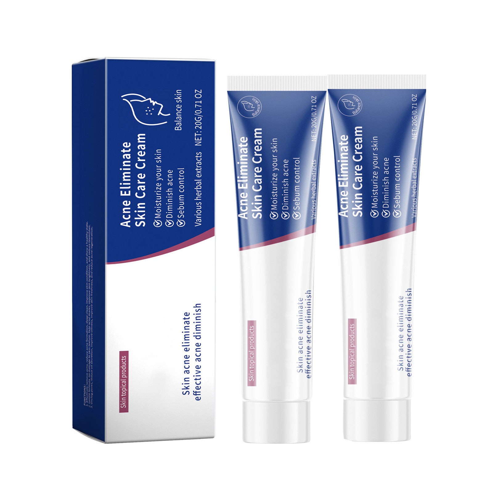 2025 New! Herbal Acne-Clearing Cream Refreshing Gloss Oil Control ...