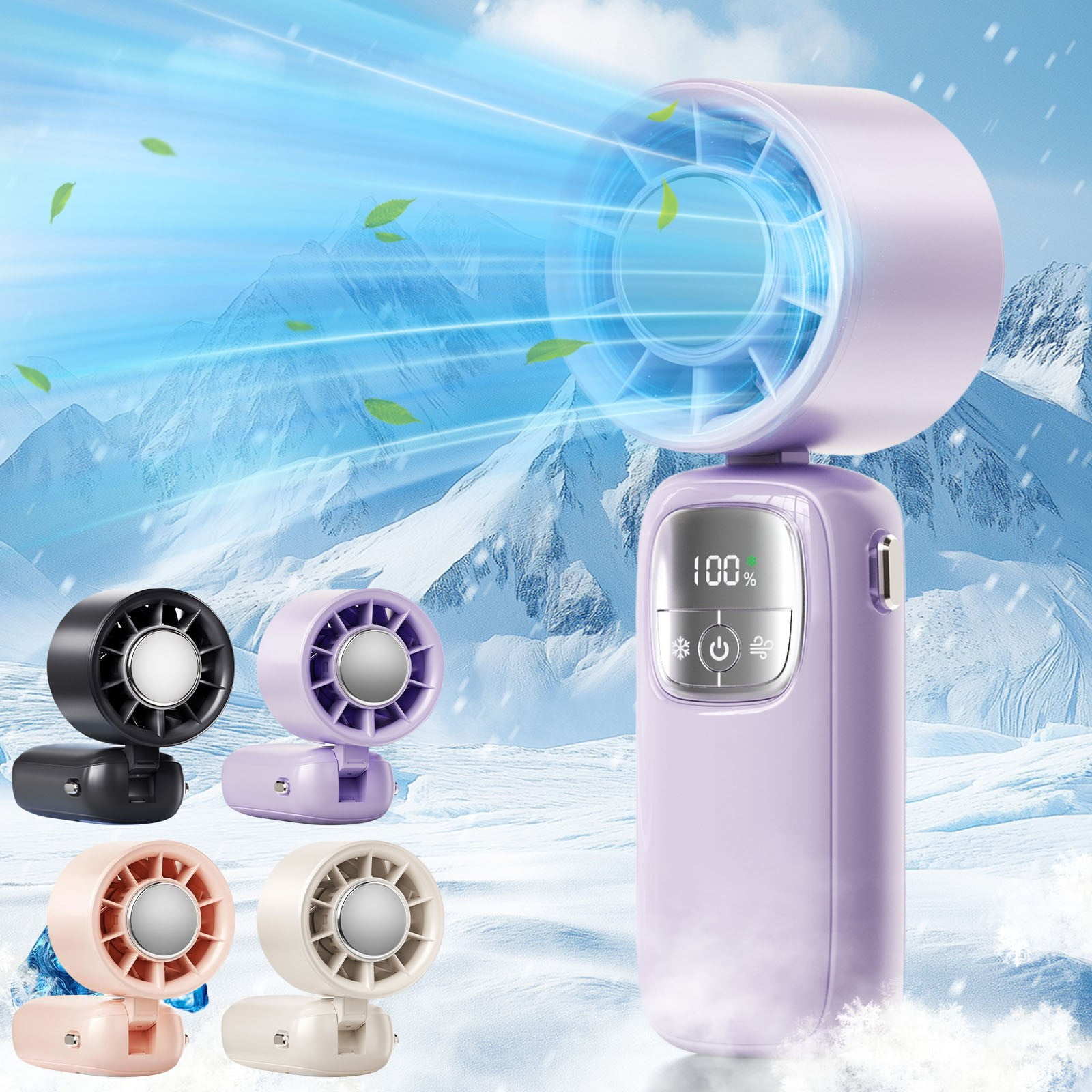 2025 New High-Speed Portable Handheld Turbo Fan, Mini Handheld Fan with ...