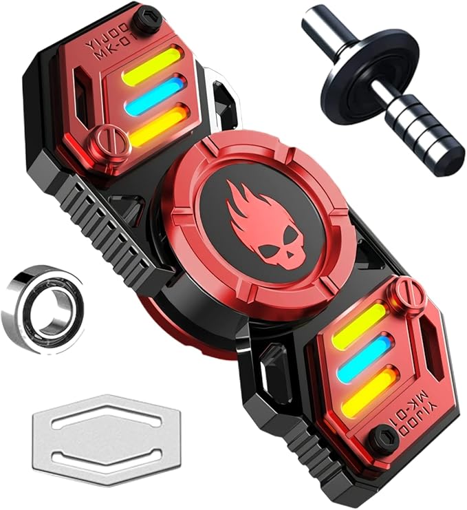 2025 New High end Black Gear Fingertip Gyroscope Color Light High speed ...
