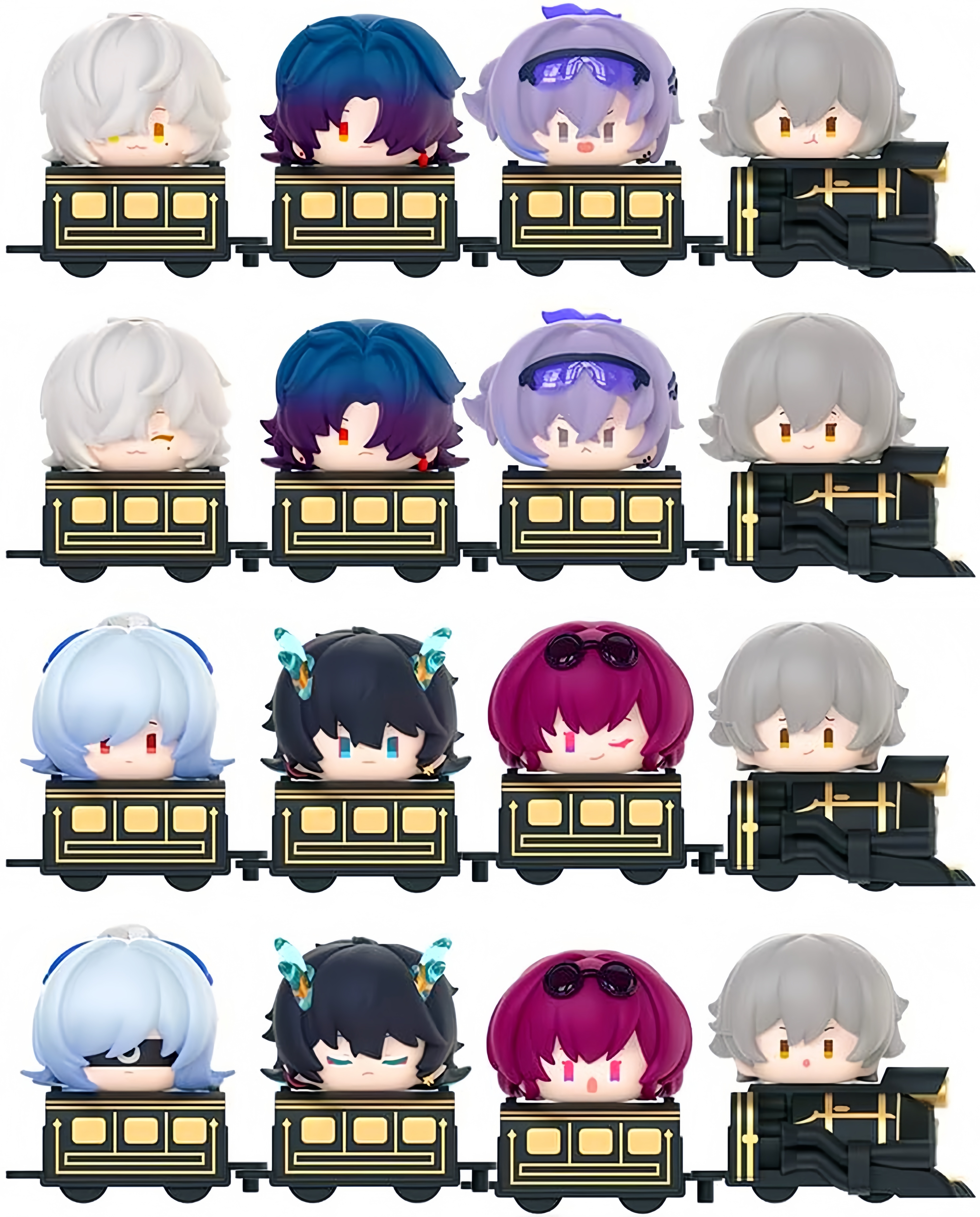 2025 New Honkai: Star Rail Figures - 16Pcs Honkai: Star Rail Stackable ...