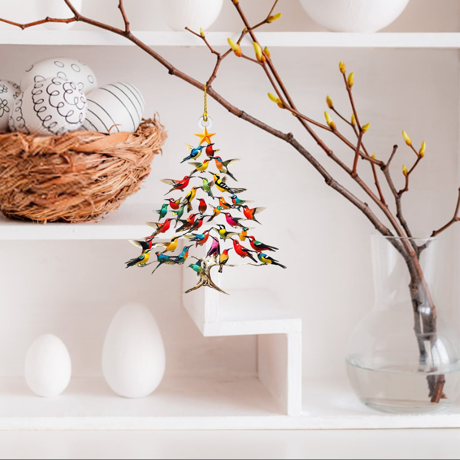 2025 New Hummingbird Christmas Ornament,Winter Hummingbird Stacking ...