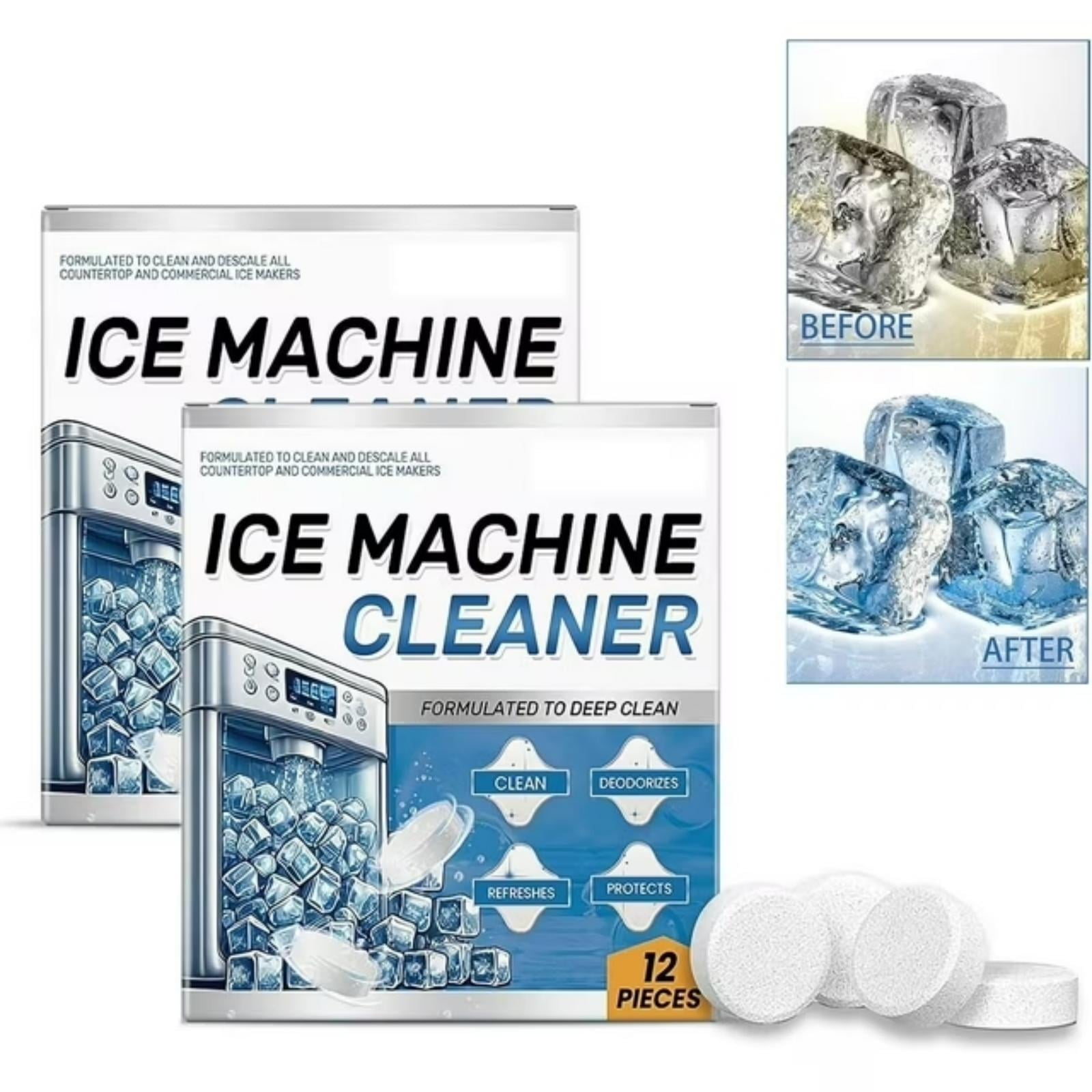 2025 New Ice Machine Cleaner Tablets - 12 Clean Tablets, Compatible ...