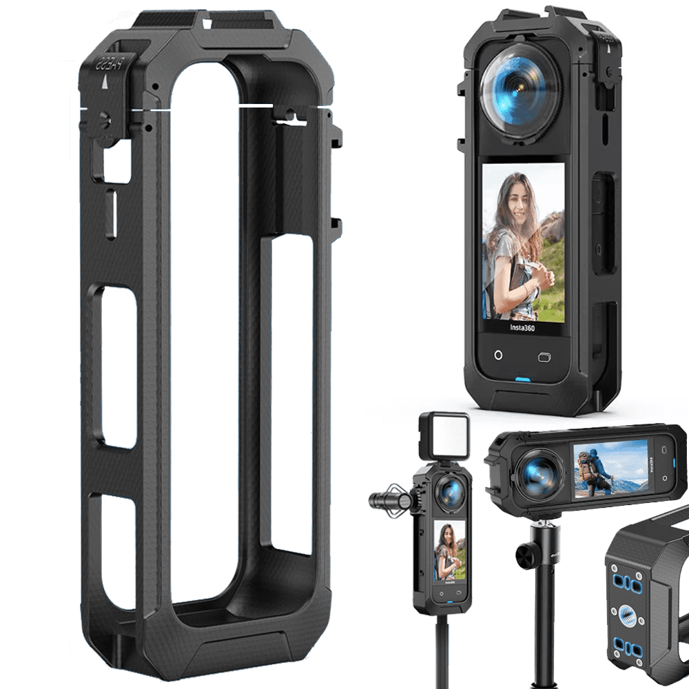 2025 New For Insta 360 X5 Aluminum Metal Frame Cage,Aluminum Alloy ...
