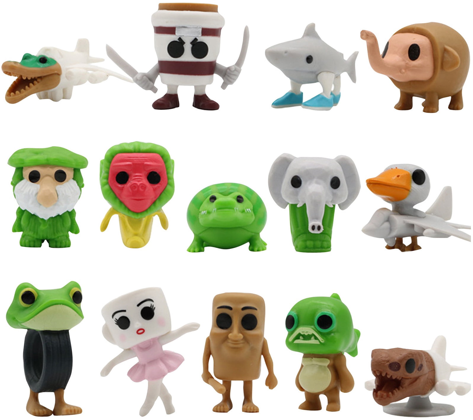 2025 New Italian Brainrot Toy Figures 14PCS 1.96inch Tralero Tralala ...