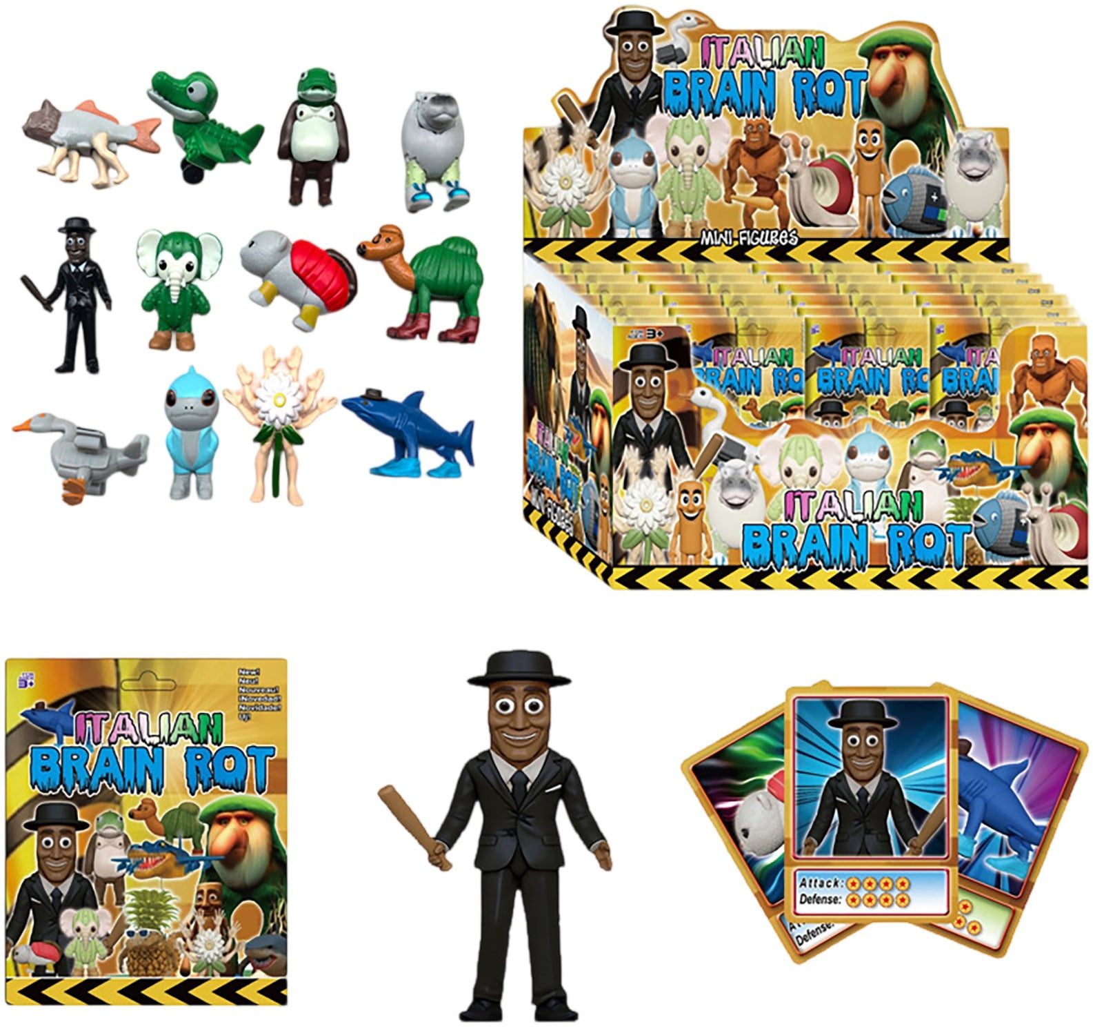 2025 New Italian Brainrot Toys Mystery Box- 3D Tung Tung Tung Sahur ...