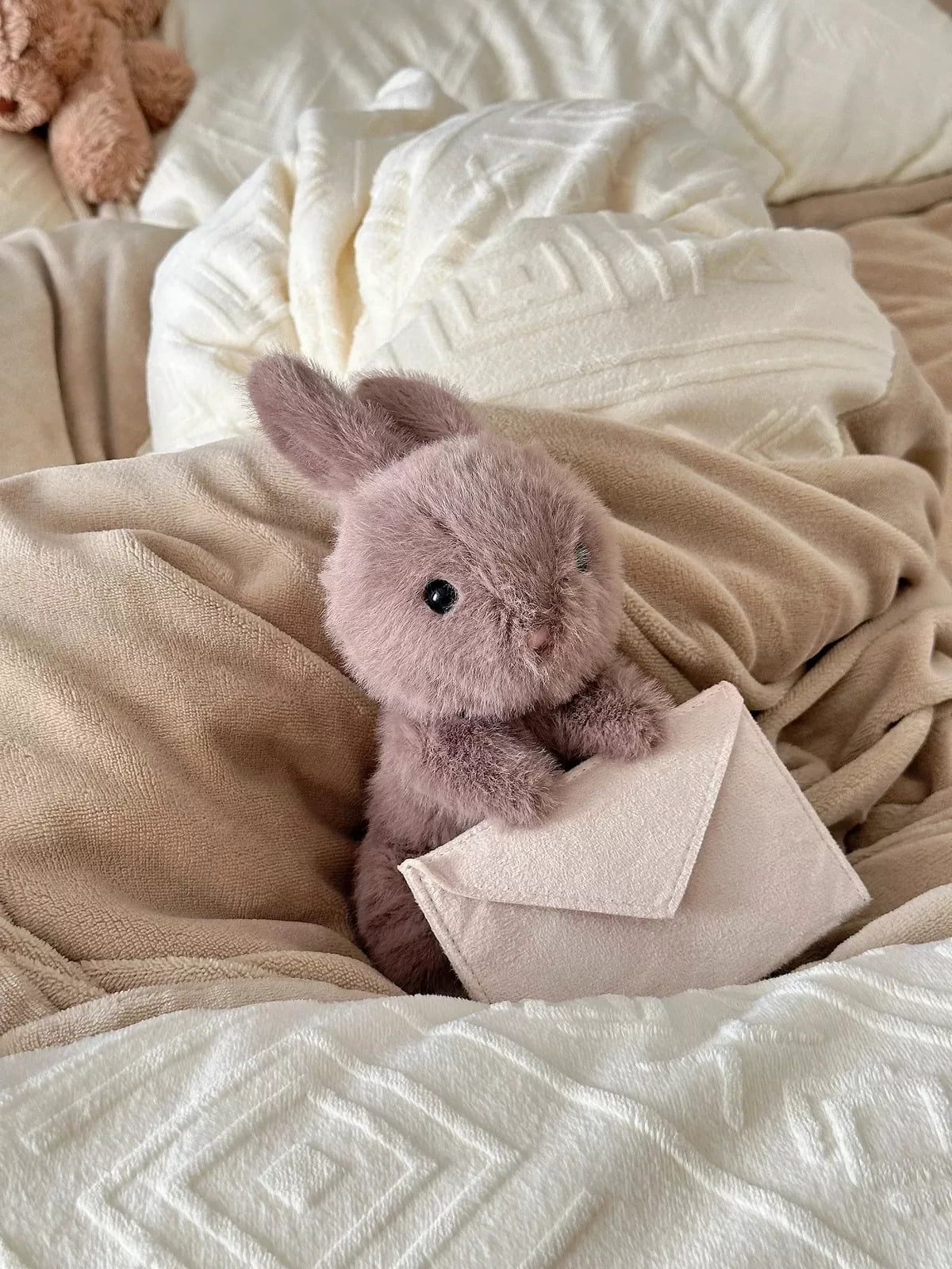 2025 New JellyCat Messenger Bunny Rabbit Soft Plush Toys, Easter Bunny ...