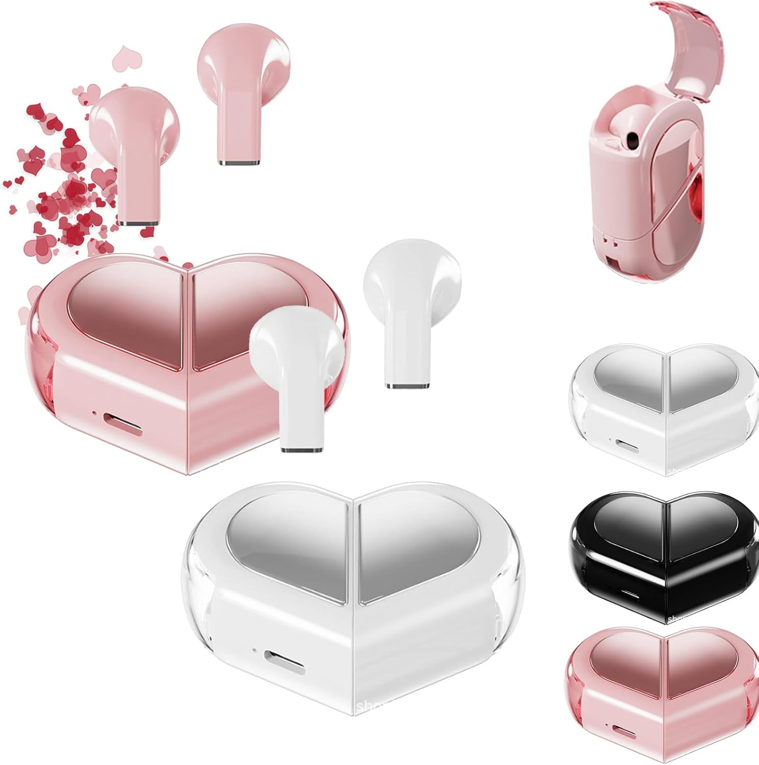 2025 New K520 Heart-Shaped Couple Earphones, Wireless Earphones for ...