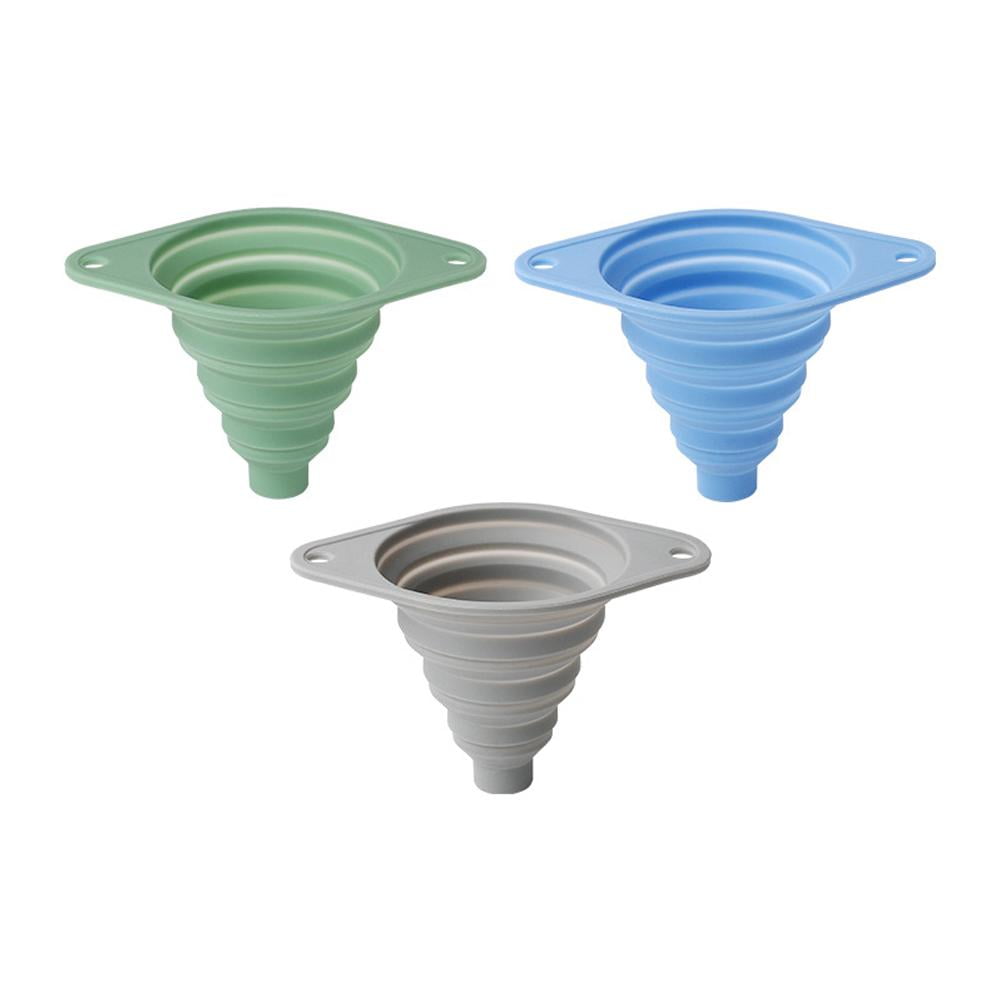 2025 New Kitchen Funnel Set Collapsible Silicone Funnels, Small Food-Grade Funnels for Filling ...