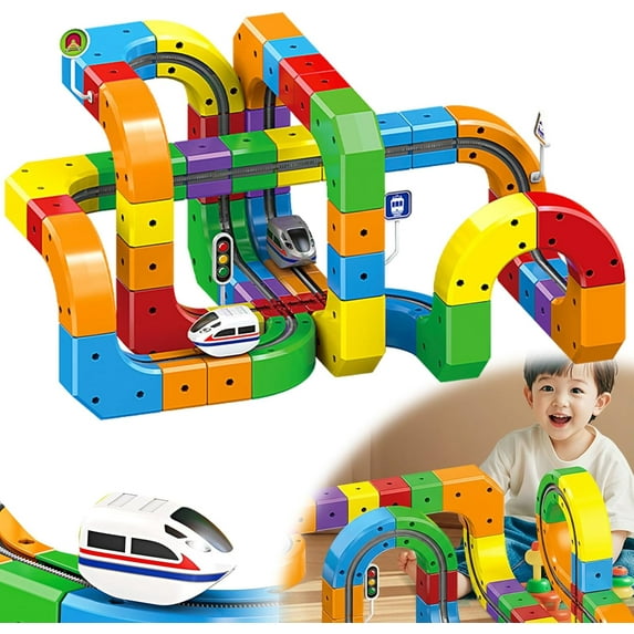 2025 New Klick Rail Electric Train Set, Electric Train Set Flexible ...