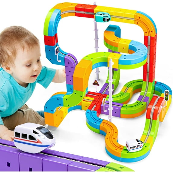 2025 New Klick Rail Electric Train Set, Electric Train Set Flexible ...