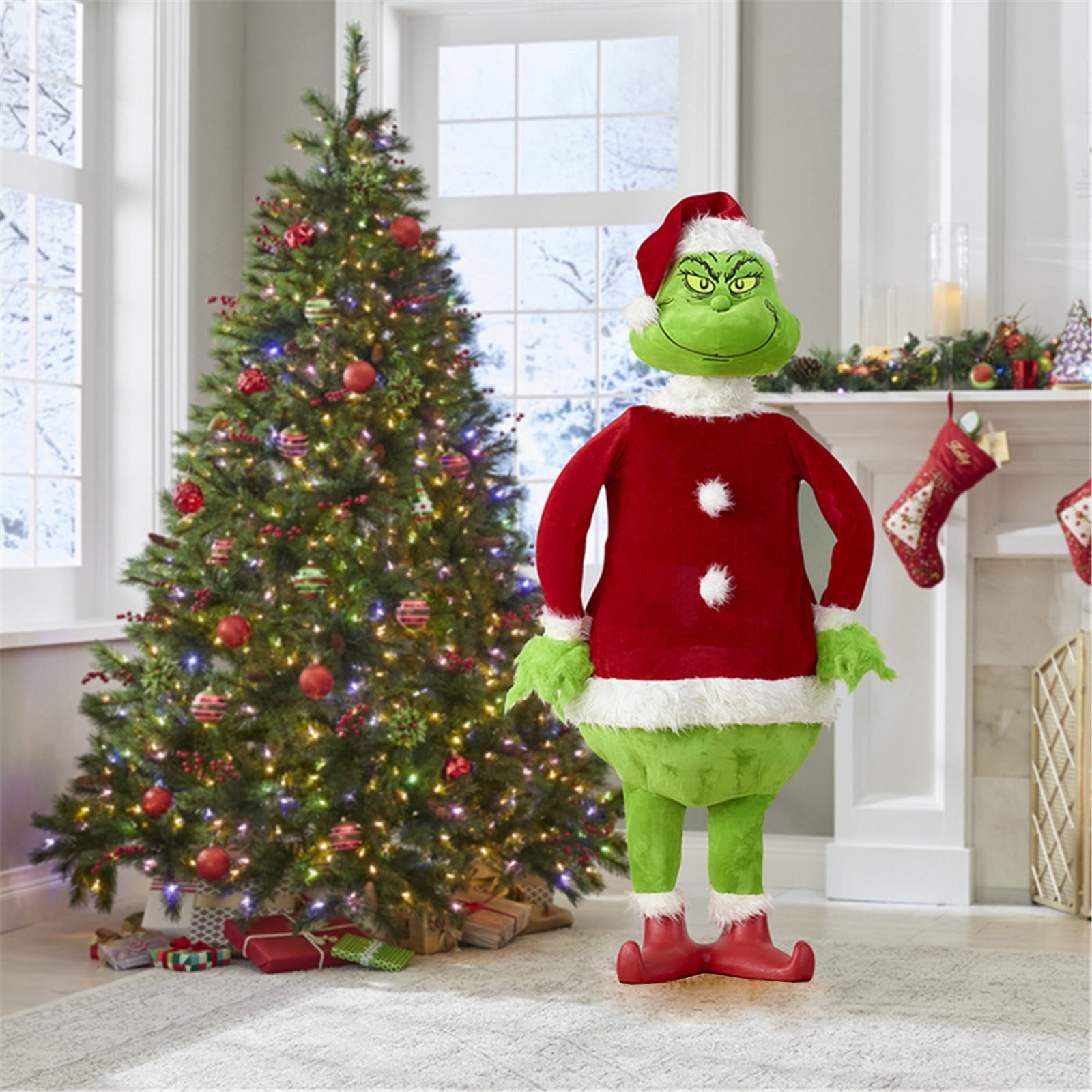 2025 New Large Grinch Plush Doll, 24" Grinch Stuffed Animal,Christmas ...