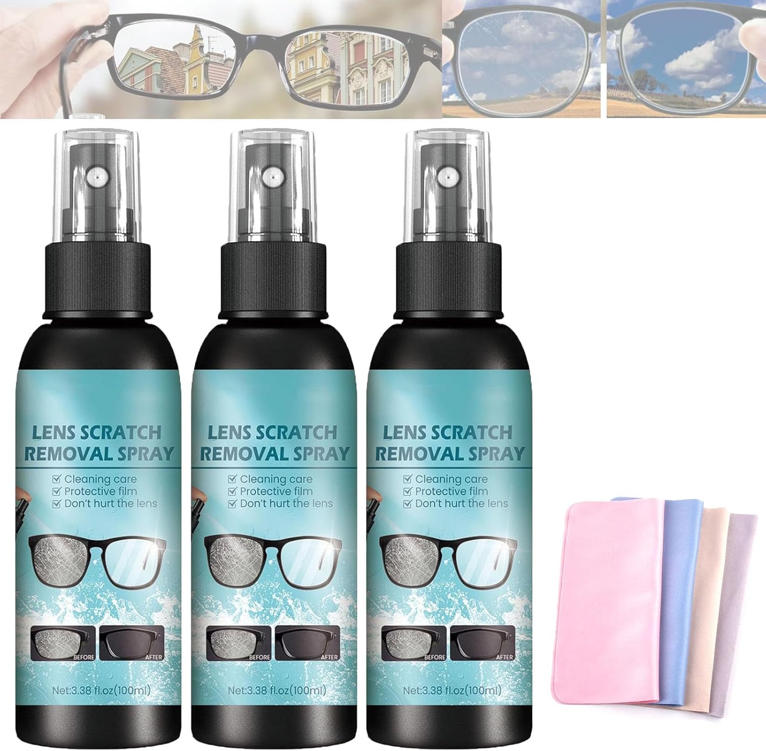 2025 New Lens Scratch Removal Spray,Eye Glass Cleaners Spray,Nano ...