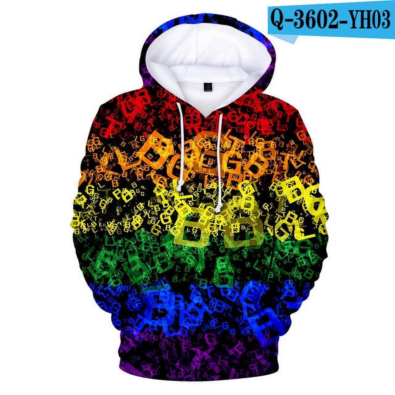 2025 New Lgbt 3D Printed Hooded Hoodies Sweatshirt Men/women High ...