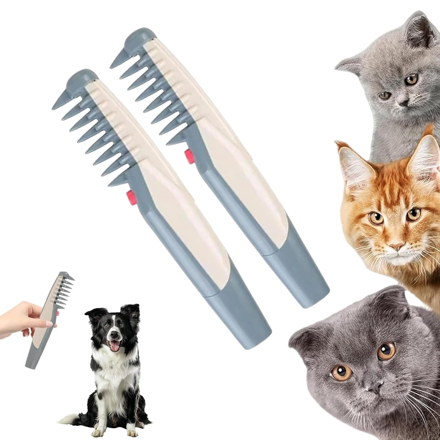 2025 New Lifweb MataweyE-Comb New 2-in-1 Electric Pet Hair Detangler ...