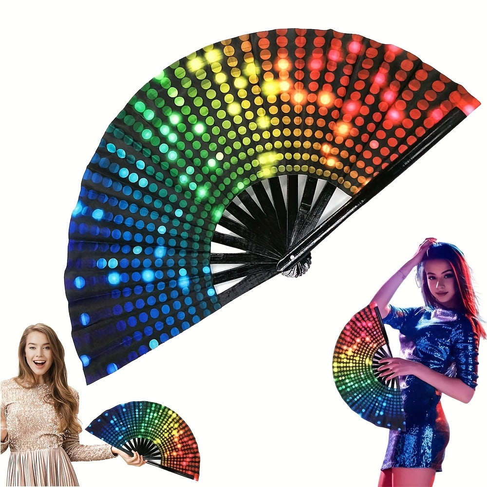 2025 New Line Dance Popping Fan, Bohemian Style Hand Clack Fans for ...