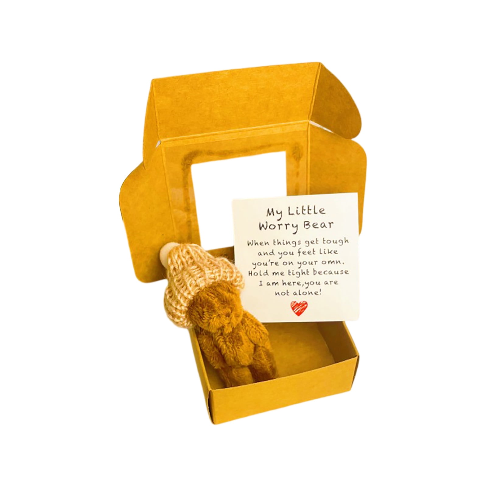 2025 New My Little Worry Bear Box,Bear in a Box,Mini Plush Bears with ...