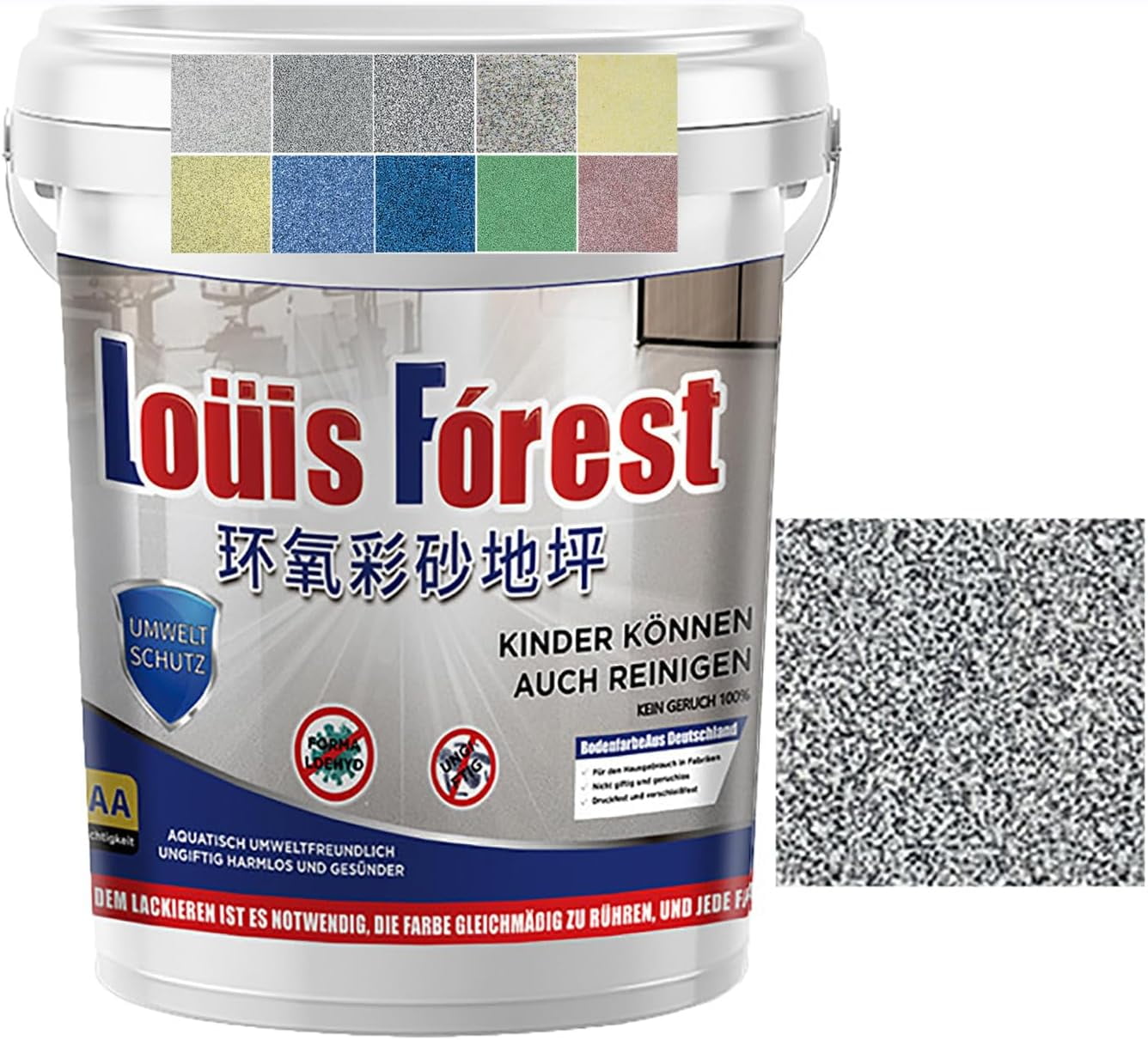 2025 New Louis Forest Epoxy Floor Paint, Epoxy Sand Floor Paint Self ...