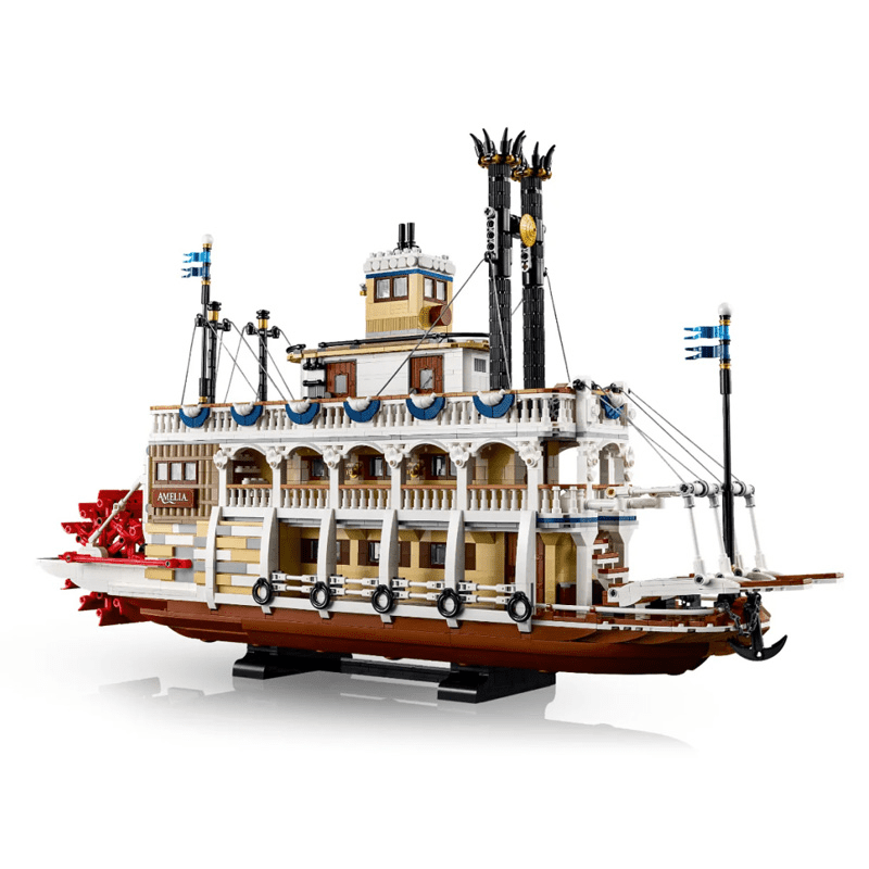 2025 New MOC Steam Transport Cruise Ship Model Display Blocks for Boys ...