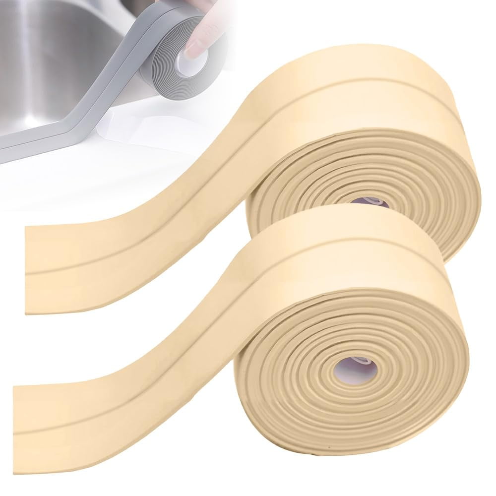 2025 New Magic Caulk Tape, 2 Roll Caulk Tape Waterproof self Adhesive ...