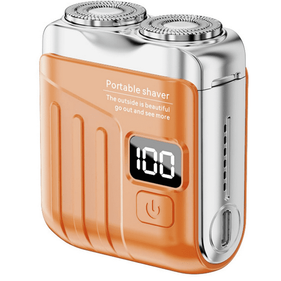 2025 New Meigline USB Rechargeable Mini Shaver, Portable Rotary Dual ...
