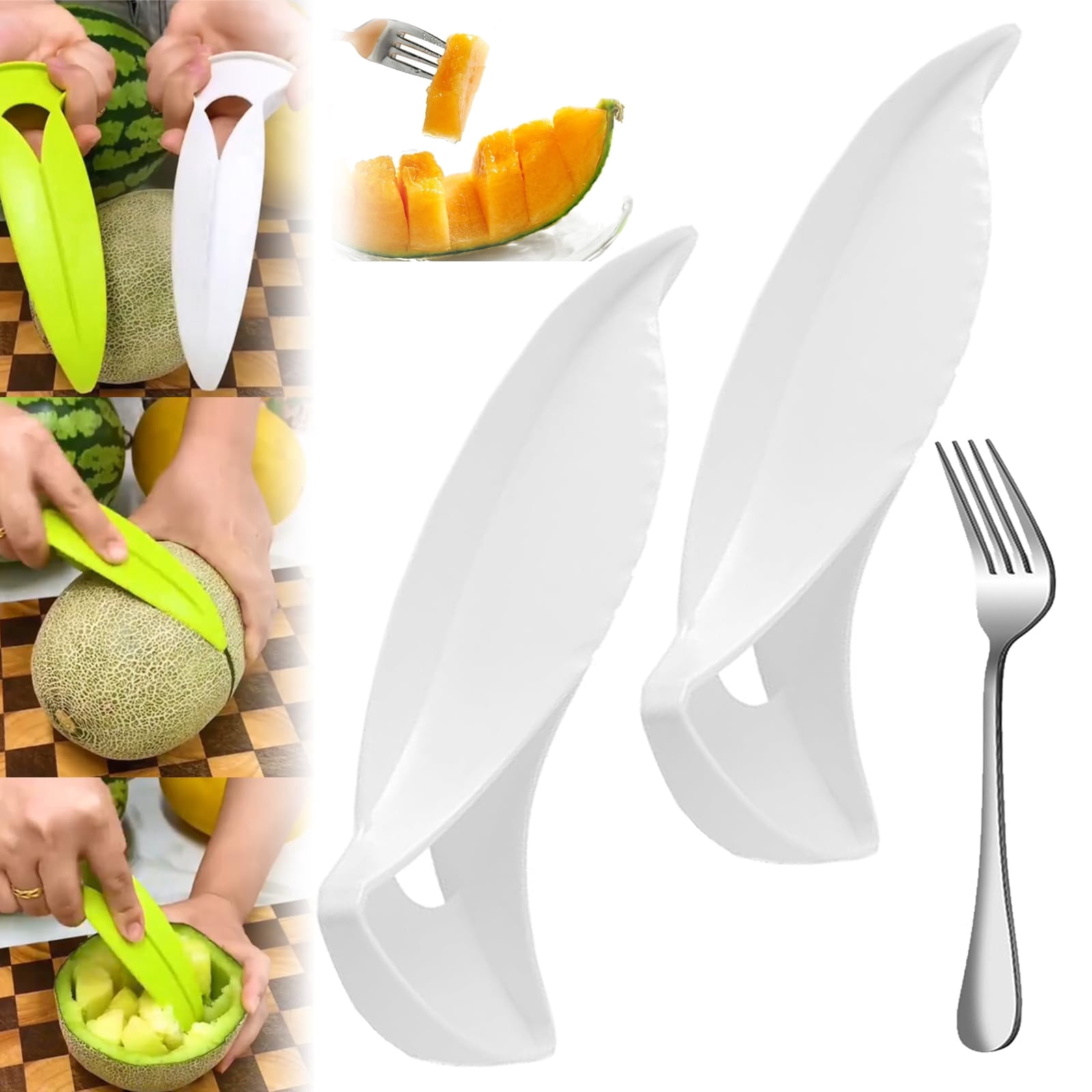 2025 New Melon Cutting Tool, Melon Cubing Tool For Quick and Easy ...