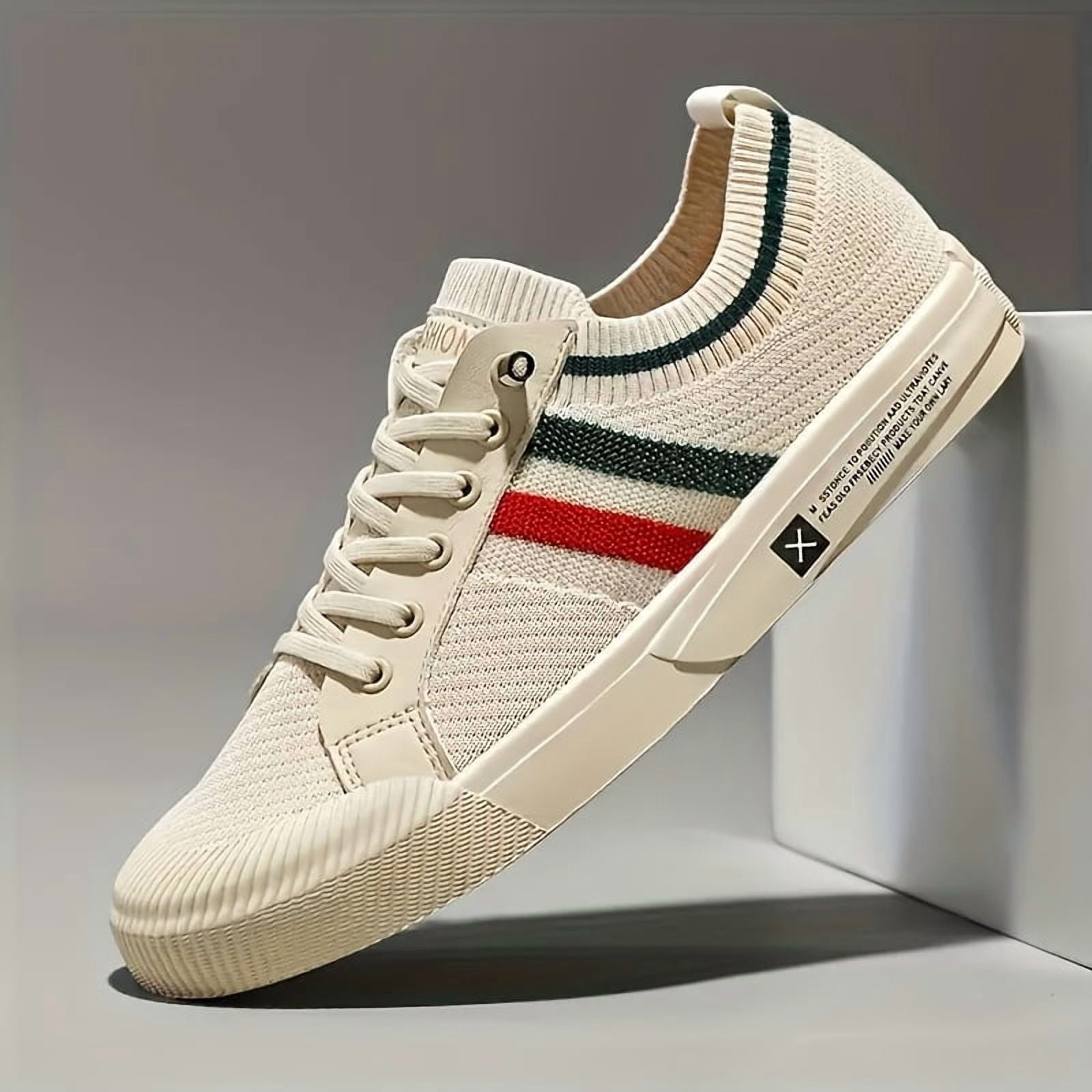 2025 New Men'S Casual Sports Shoes, Breathable Knitted Upper Suitable ...