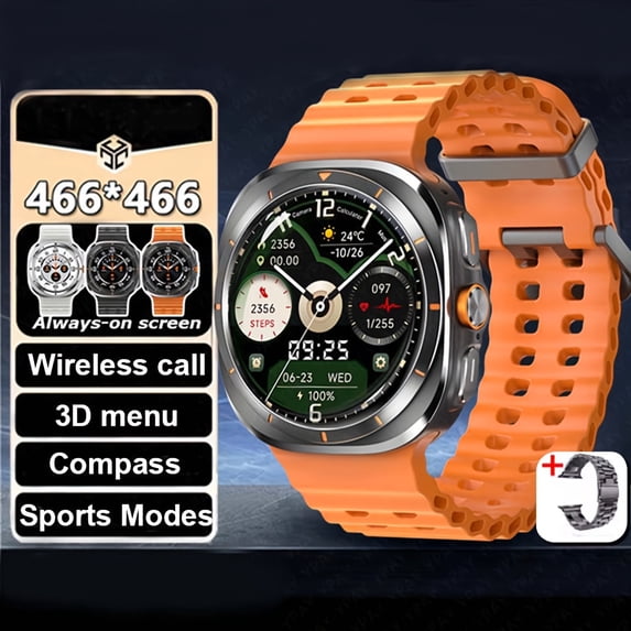 2025 New Men's 1.43" AMOLED Sports Smartwatch, BT Call, 400mAh Battery ...