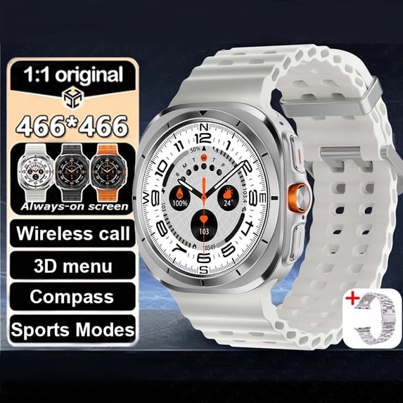 2025 New Men's 1.43" AMOLED Sports Smartwatch, BT Call, 400mAh Battery ...