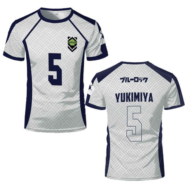 2025 New Men's Blue Lock Anime Nagi Soccer Jersey T-shirt Women's Round ...
