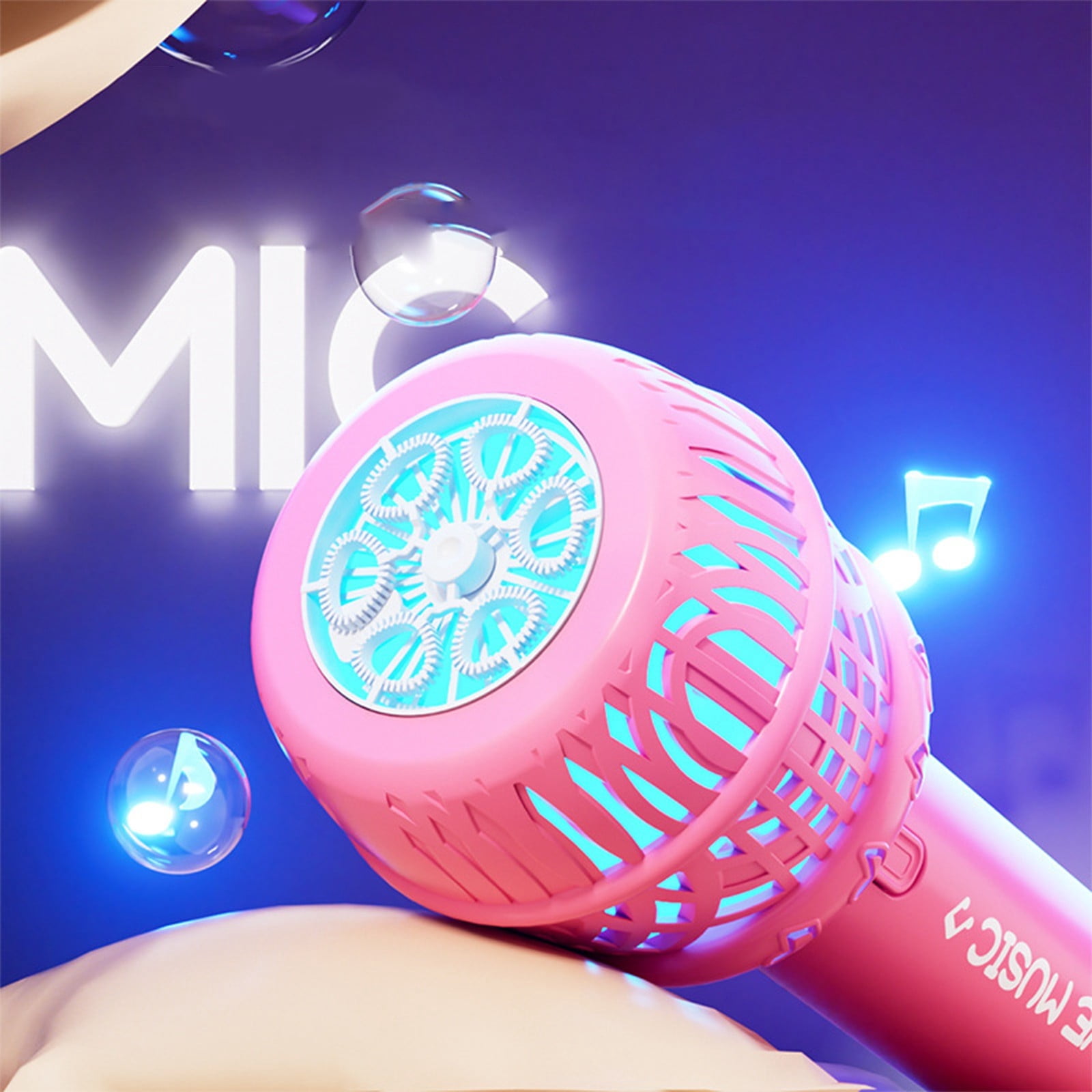 2025 New Microphone Bubble Machine,Outdoor Bubble Blowing Toys ...