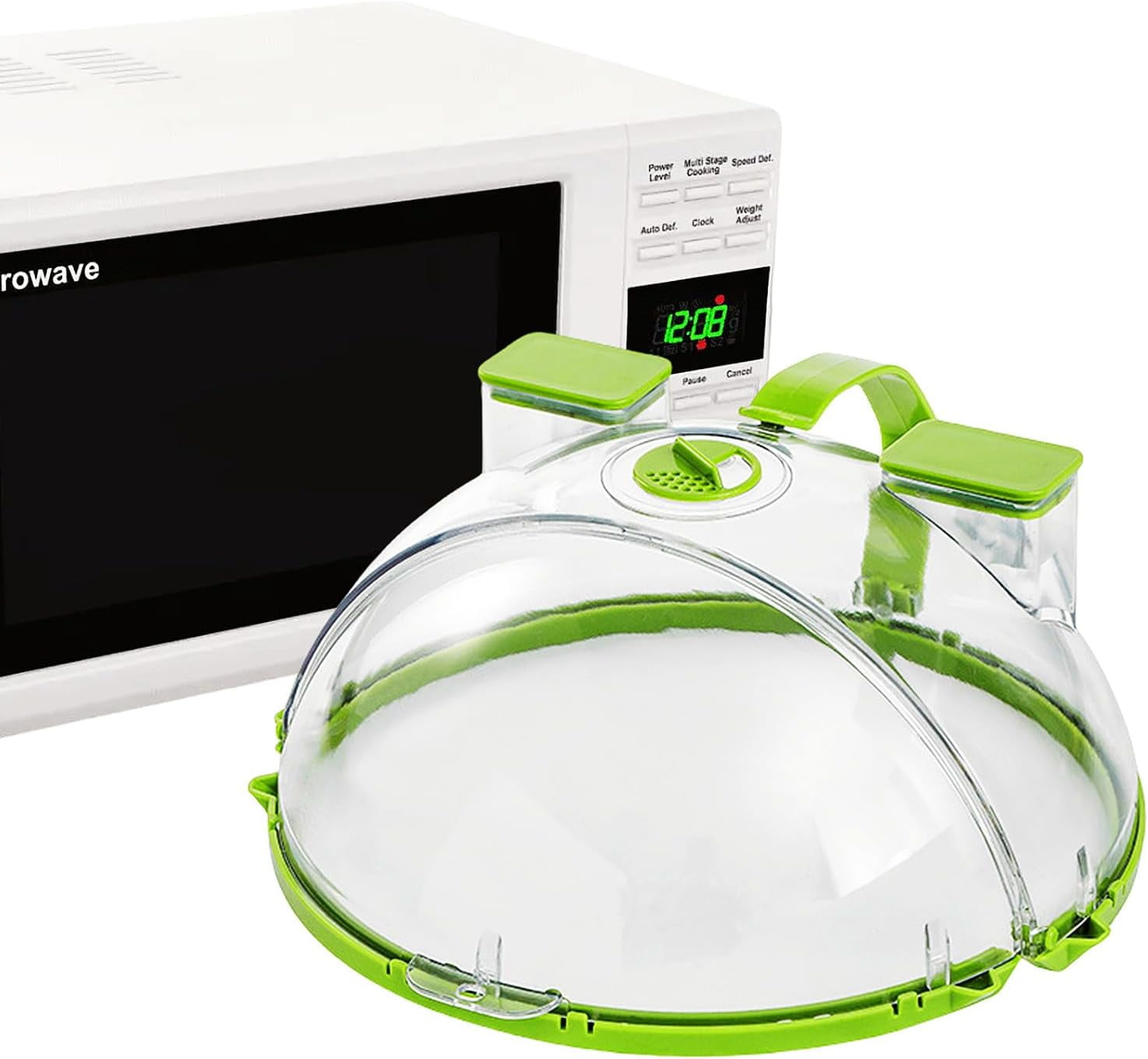 2025 New Microwave Splatter Cover for Food, Half-open Window Design ...