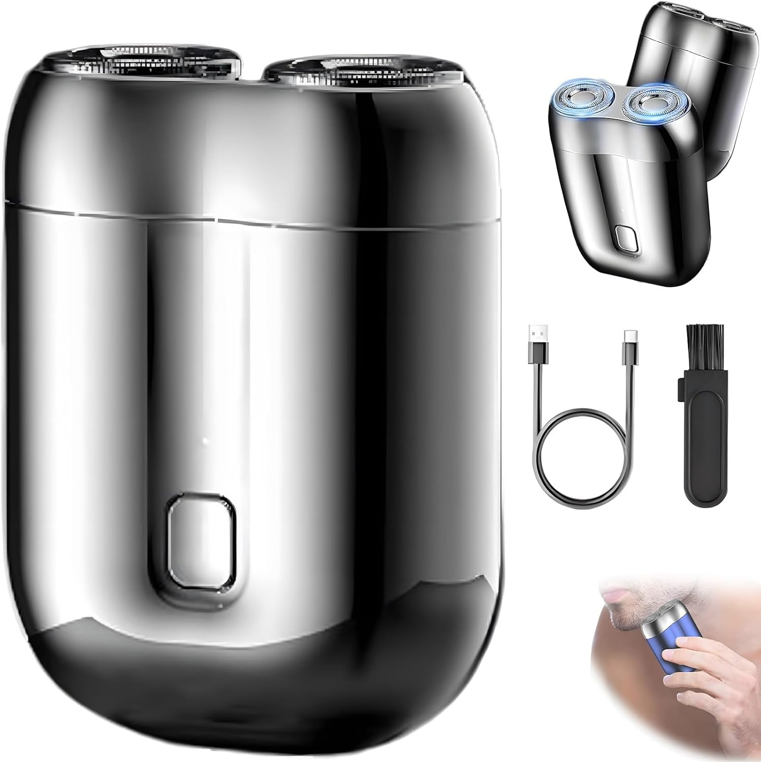 2025 New Model Mini Dual-Head Electric Shaver,Electric Razor: Mini ...