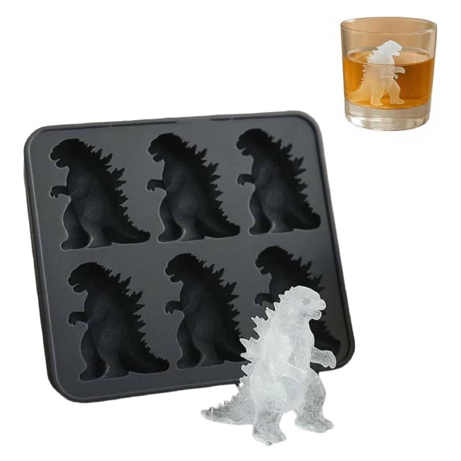 2025 New Monster Ice Mold, Dinosaur 6 Cavity Silicone Ice Cube Tray ...