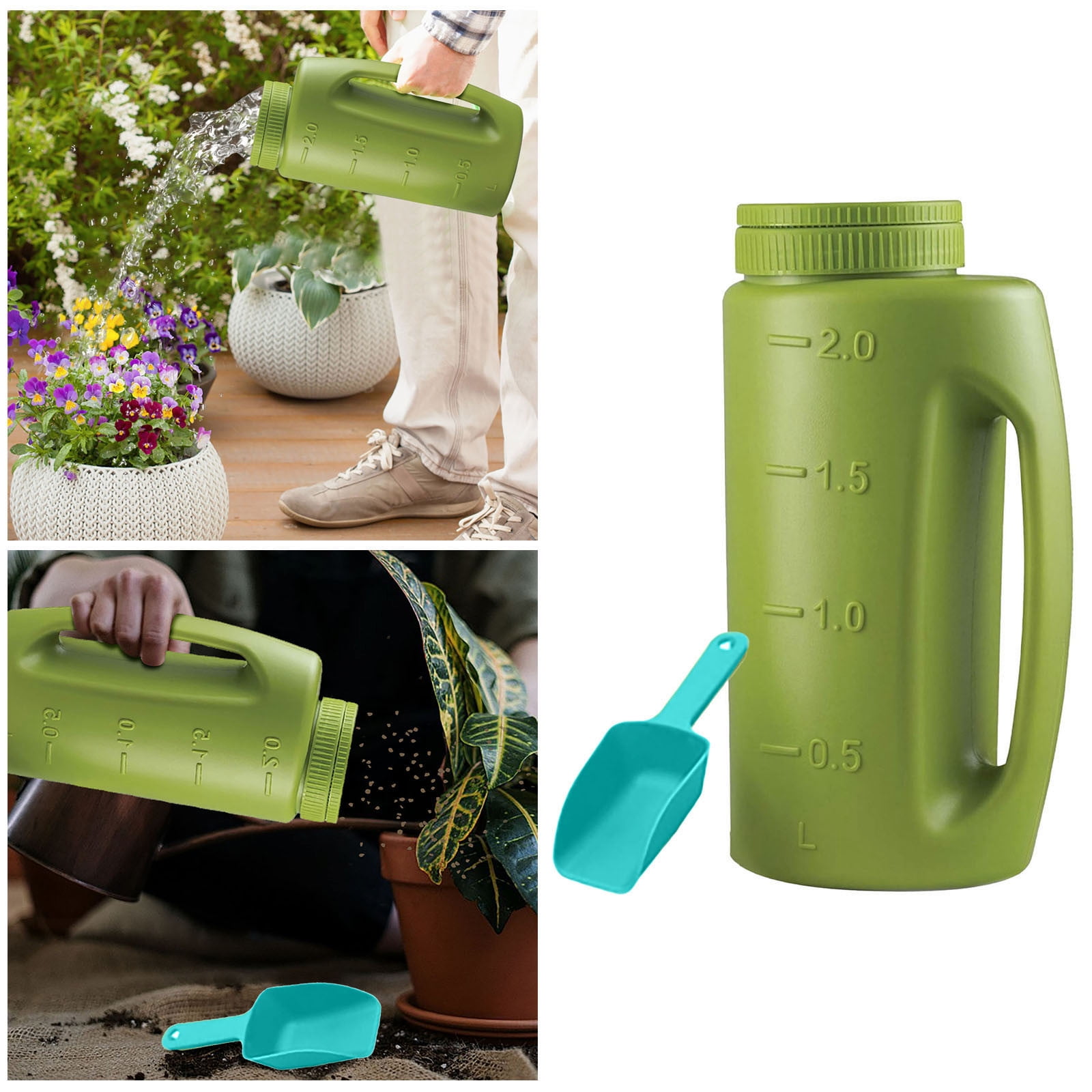 2025 New Multipurpose 2L Handheld Spreaders, Handheld Shakers for Seeds ...